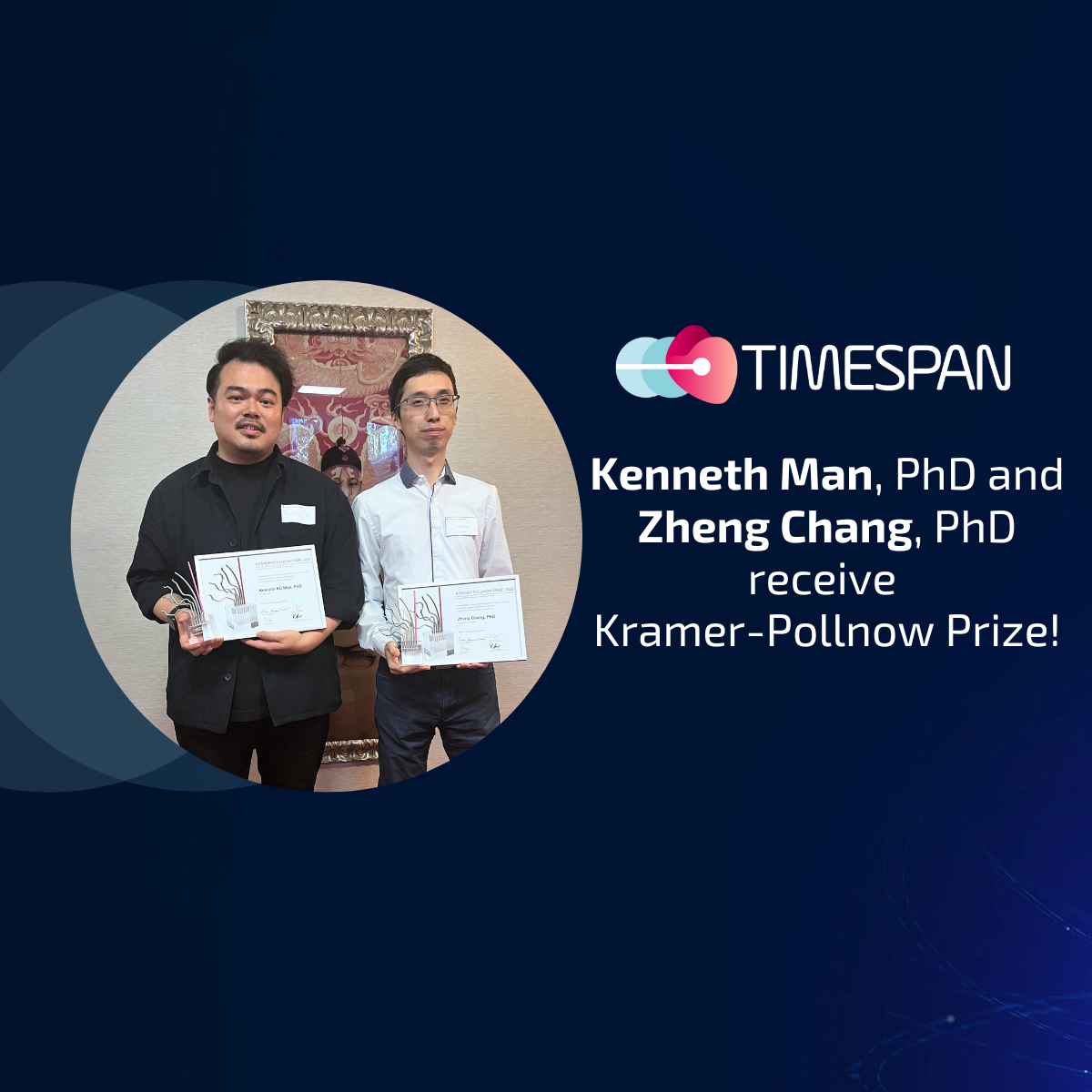 TIMESPAN members receive Kramer-Pollnow Prize! - TIMESPAN