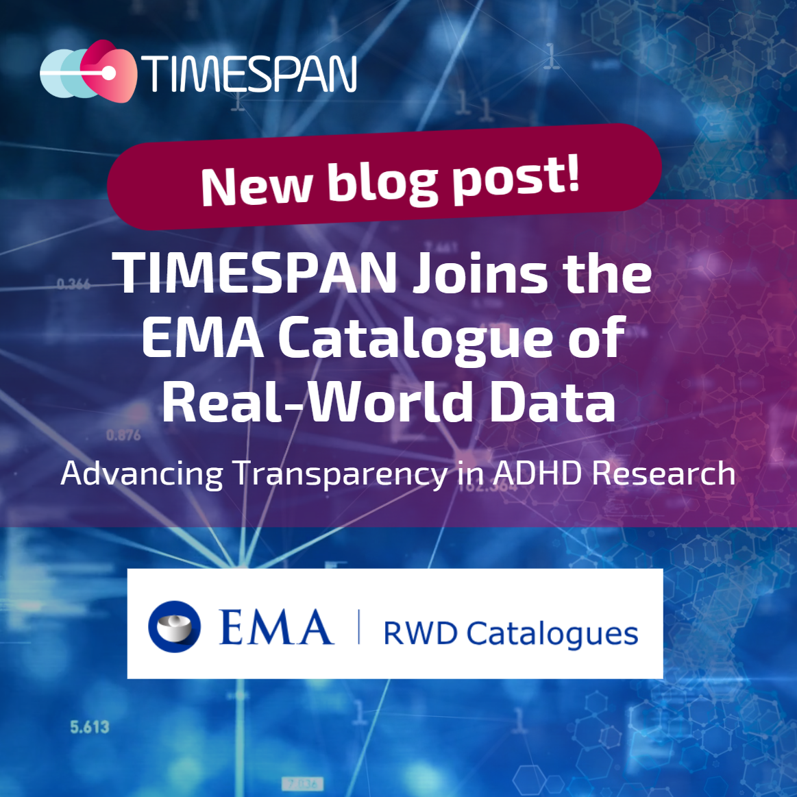TIMESPAN Joins the EMA Catalogue of Real-World Data - TIMESPAN